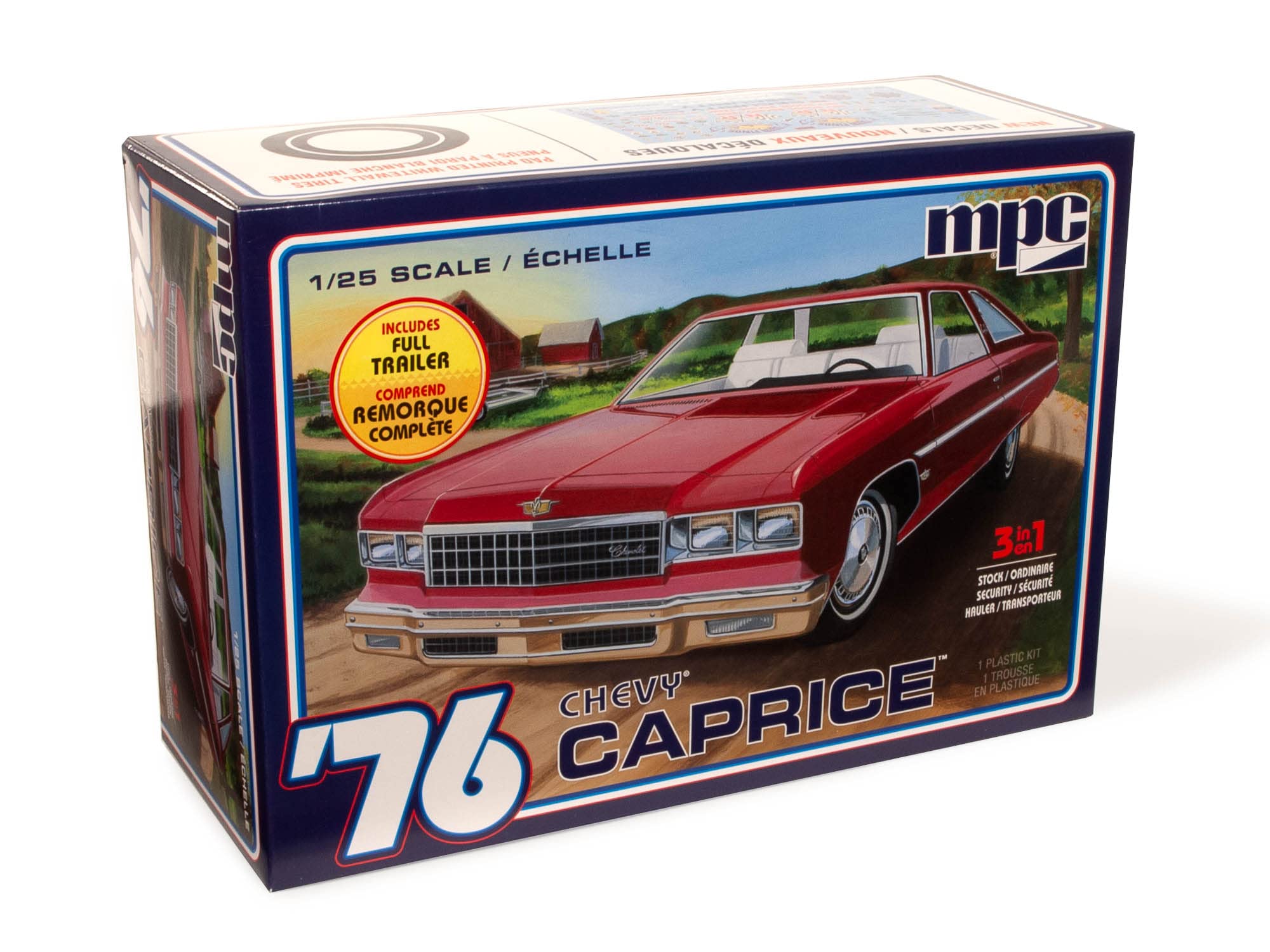 Mua MPC 1976 Chevy Caprice w/Trailer 2T 1:25 Scale Model Kit MPC 1976 ...