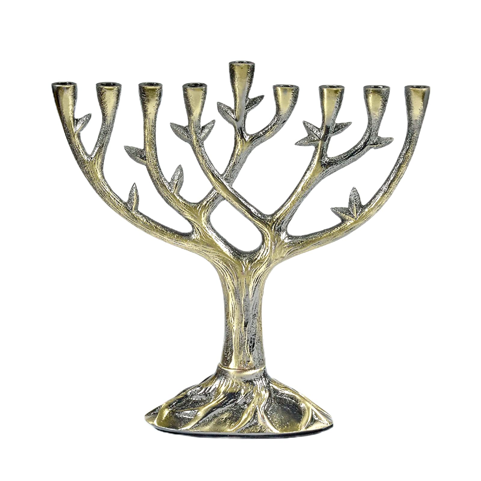 Rite Lite Hanukkah Tree of Life Menorah 9 Branch Candle Holder - Tall ...