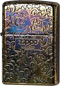 Amazon.com: Zippo Classic Arabesque Logo Oxidized Gold Plating 5-Sides ...