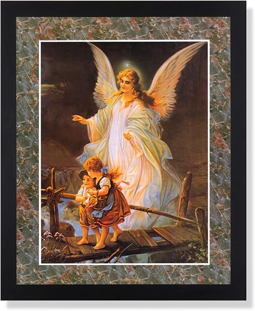 Amazon.com: Guardian Angel with Children On Bridge Religious #2 Picture ...