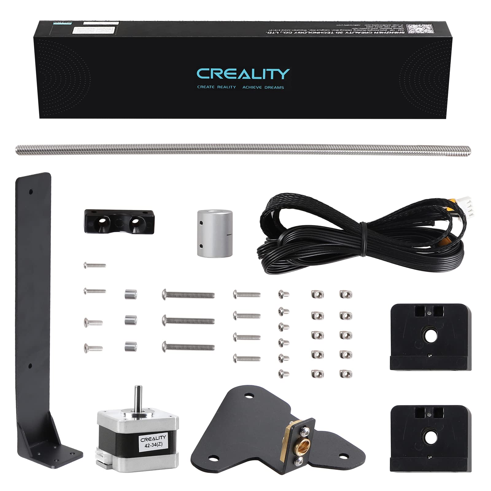 Creality Ender 3 Dual Z-axis Upgrade Kit with Lead Screw, Metal Power Supply Holder and Stepper ...