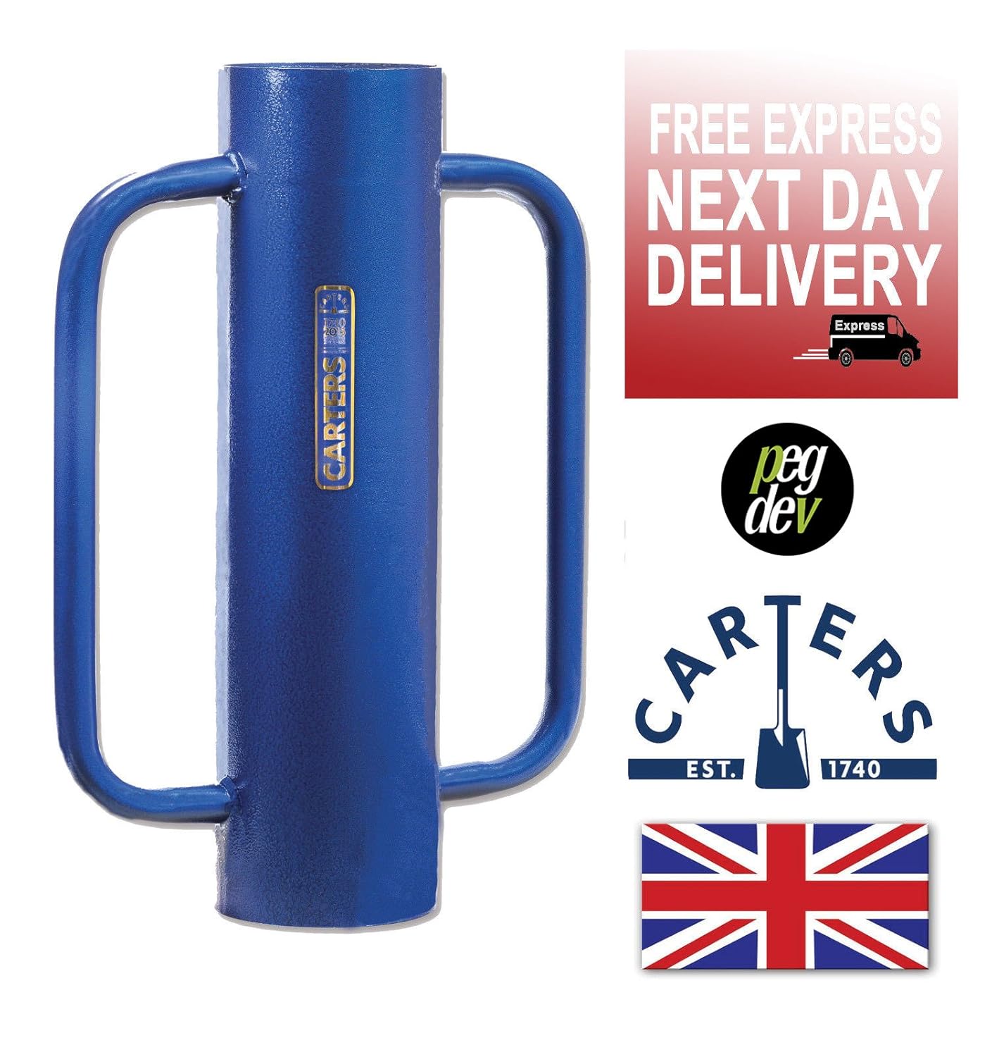 180MM Heavy Duty Carters Fence Fencing Post Rammer Driver Pusher ...