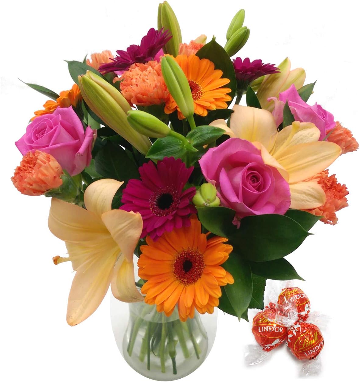 Clare Florist Carnival Fresh Flower Bouquet with Chocolates – Vibrant ...
