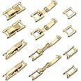 Amazon.com: SUPERFINDINGS 20 Sets 2 Styles Brass Fold Over Clasps ...
