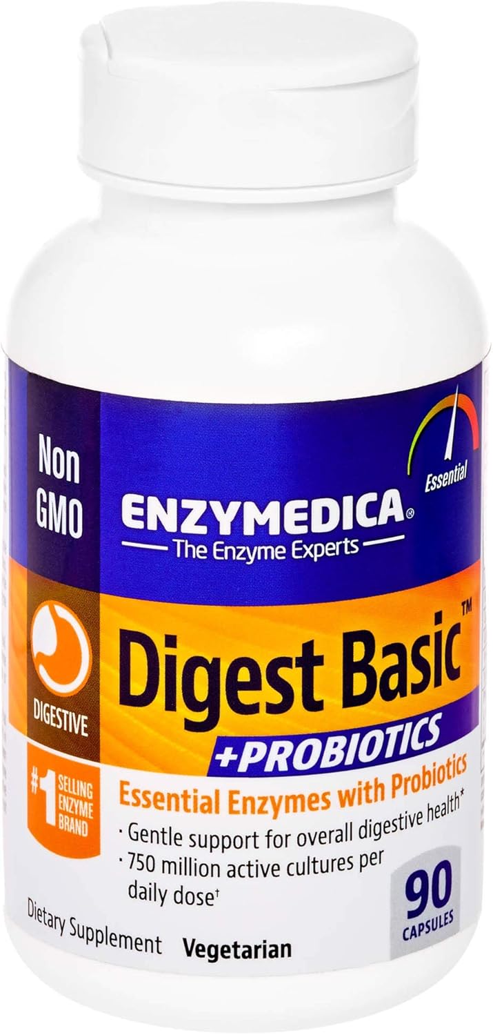 Enzymedica Digest Basic Plus Probiotic (90 Vegetarian Capsules): Amazon.co.uk: Health & Personal ...
