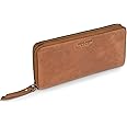Amazon.com: BERLINER BAGS Vintage Genuine Leather Wallet Margo, RFID ...