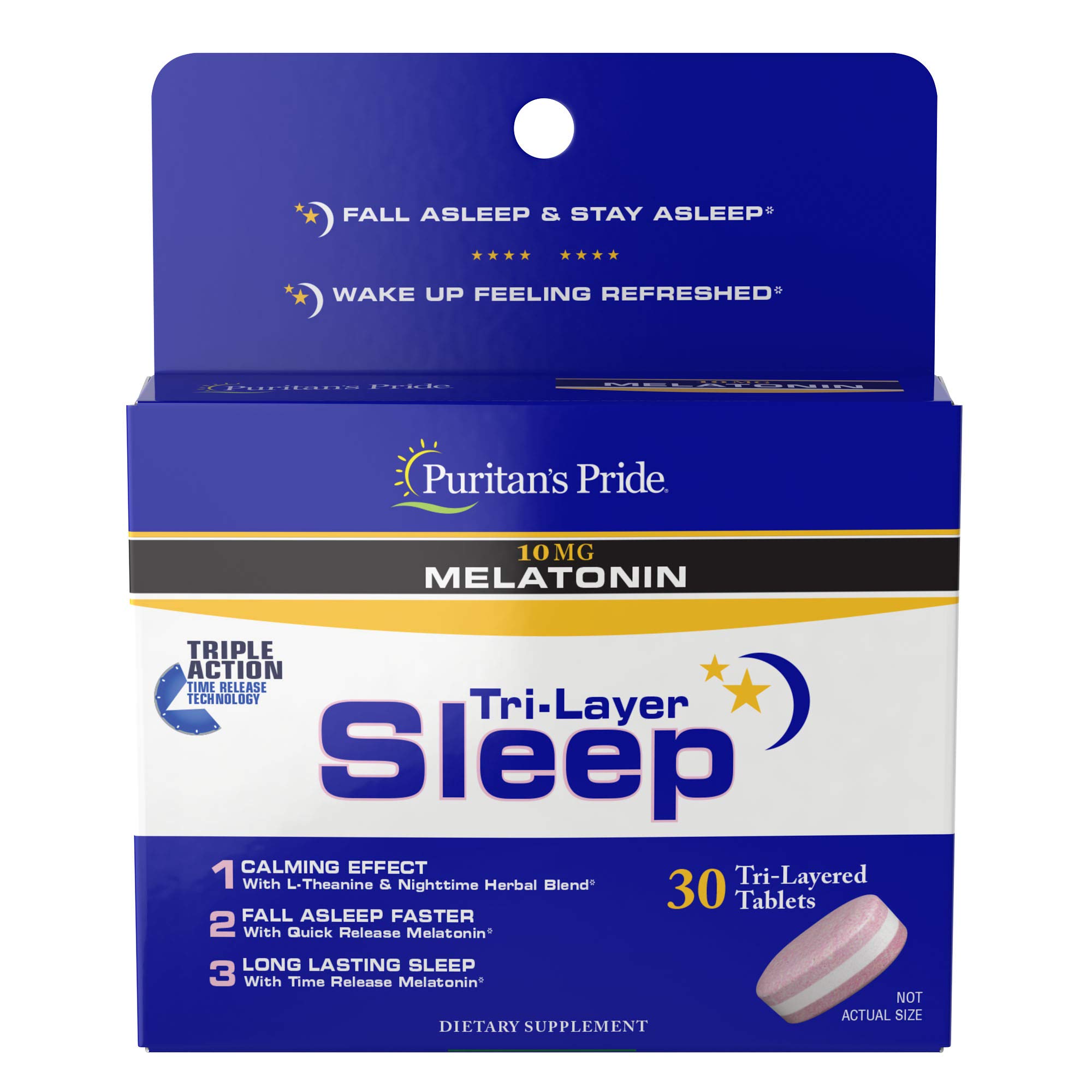 Mua Puritan's Pride Tri-Layered Sleep Tablets, 30 Count trên Amazon Mỹ ...