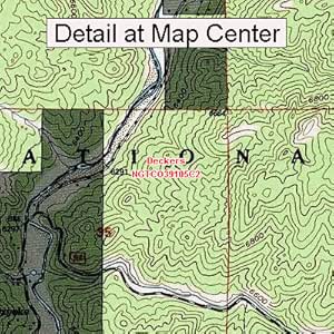 Amazon.com : USGS Topographic Quadrangle Map - Deckers, Colorado ...
