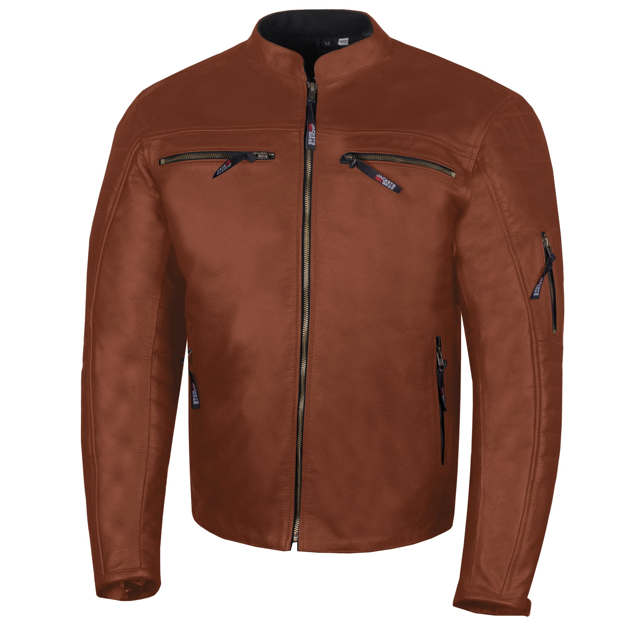 Mua Men's REVOLT Natural Premium Buffalo Leather Motorcycle Jacket ...