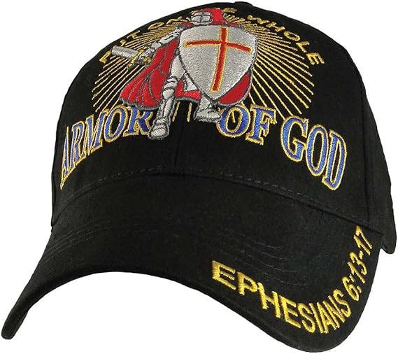 Put on the Whole Armor of God Embroidered Baseball Cap, Black ...