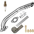 Amazon.com: HIAORS Mini Bike Exhaust Pipe Header Kit Compatible with ...