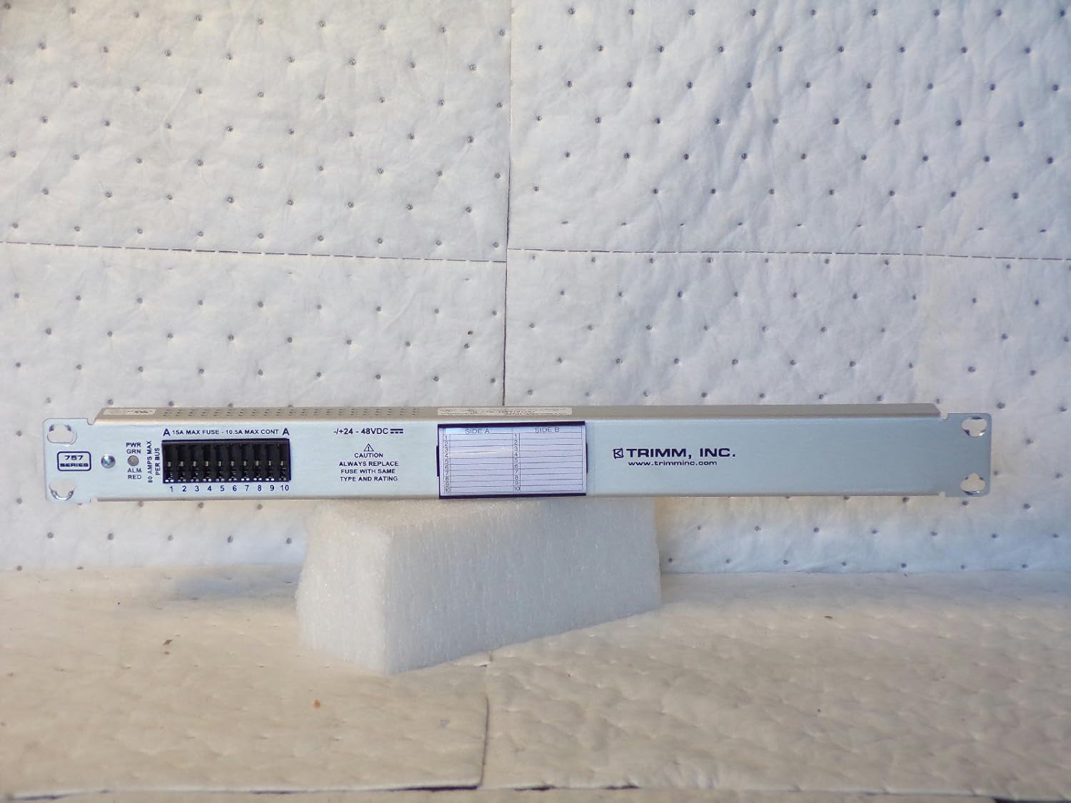 TRIMM INC 7571019001 Fuse Panel FUSE OV 10/10 15A /+24-48VDC: Amazon ...