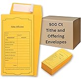 Amazon.com : Christian Church Tithing Envelopes Self-Seal (500 Pack) - 6.5"x3.5" Offering ...