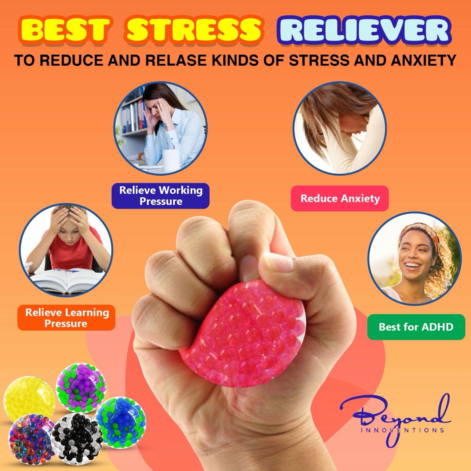 Mua Stress Balls Set - 18 Pack - Party Favors | Stress Balls for Adults ...