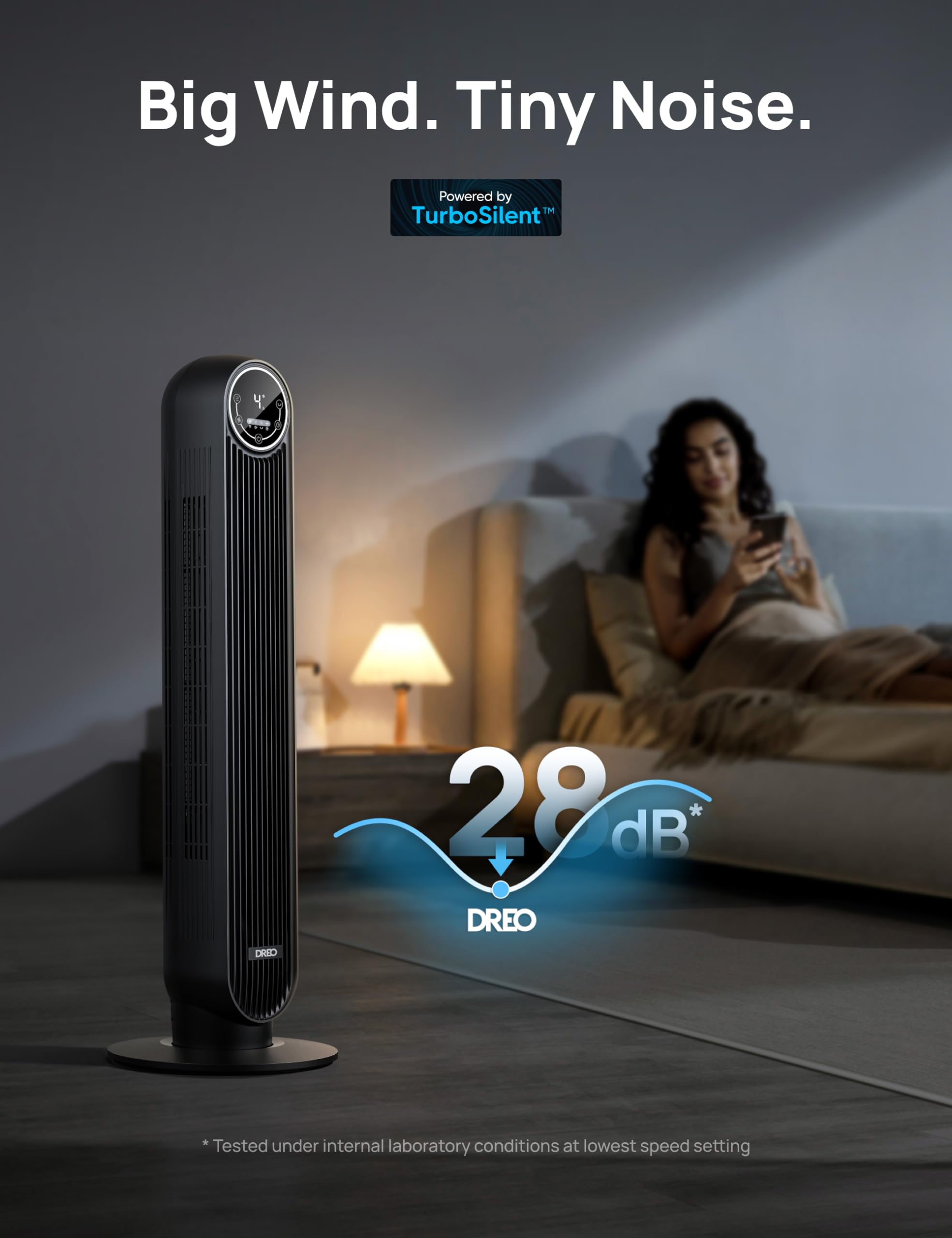 Mua Tower Fan for Bedroom, 25ft/s Velocity Quiet Floor Fan, 90 ...