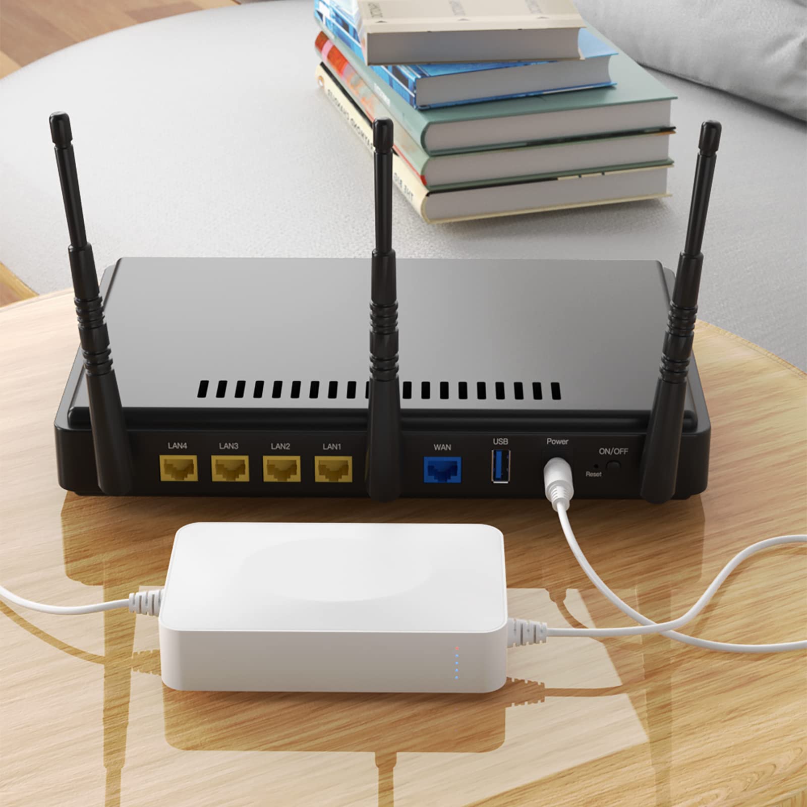 Mua Mini UPS Battery Backup, DC 9V 9000mAh Dormitory Home Router UPS ...