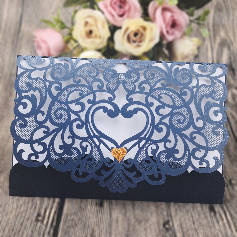 Party Supplies Wedding Invitation Card 50 Pack Eleva Laser Cut Wedding ...
