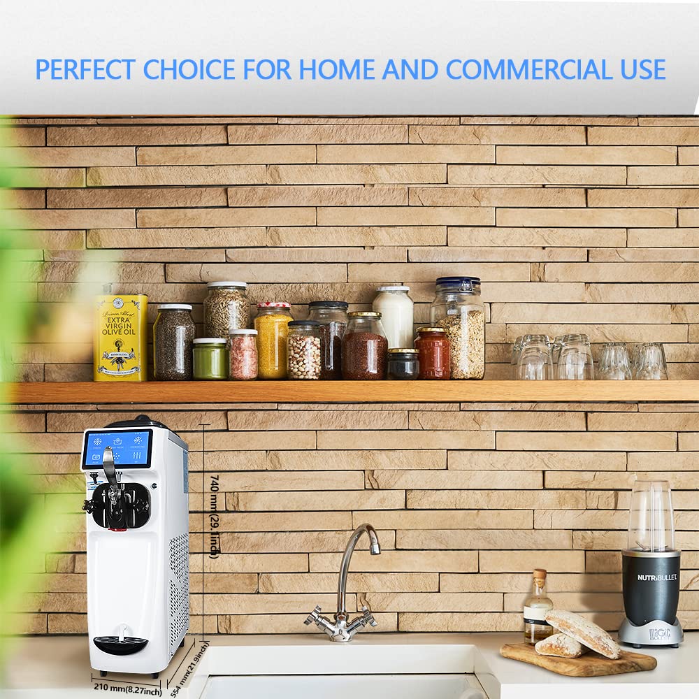 Mua GSEICE Commercial Ice Cream Maker Mchine For Home, 7 Inch LCD Touch ...