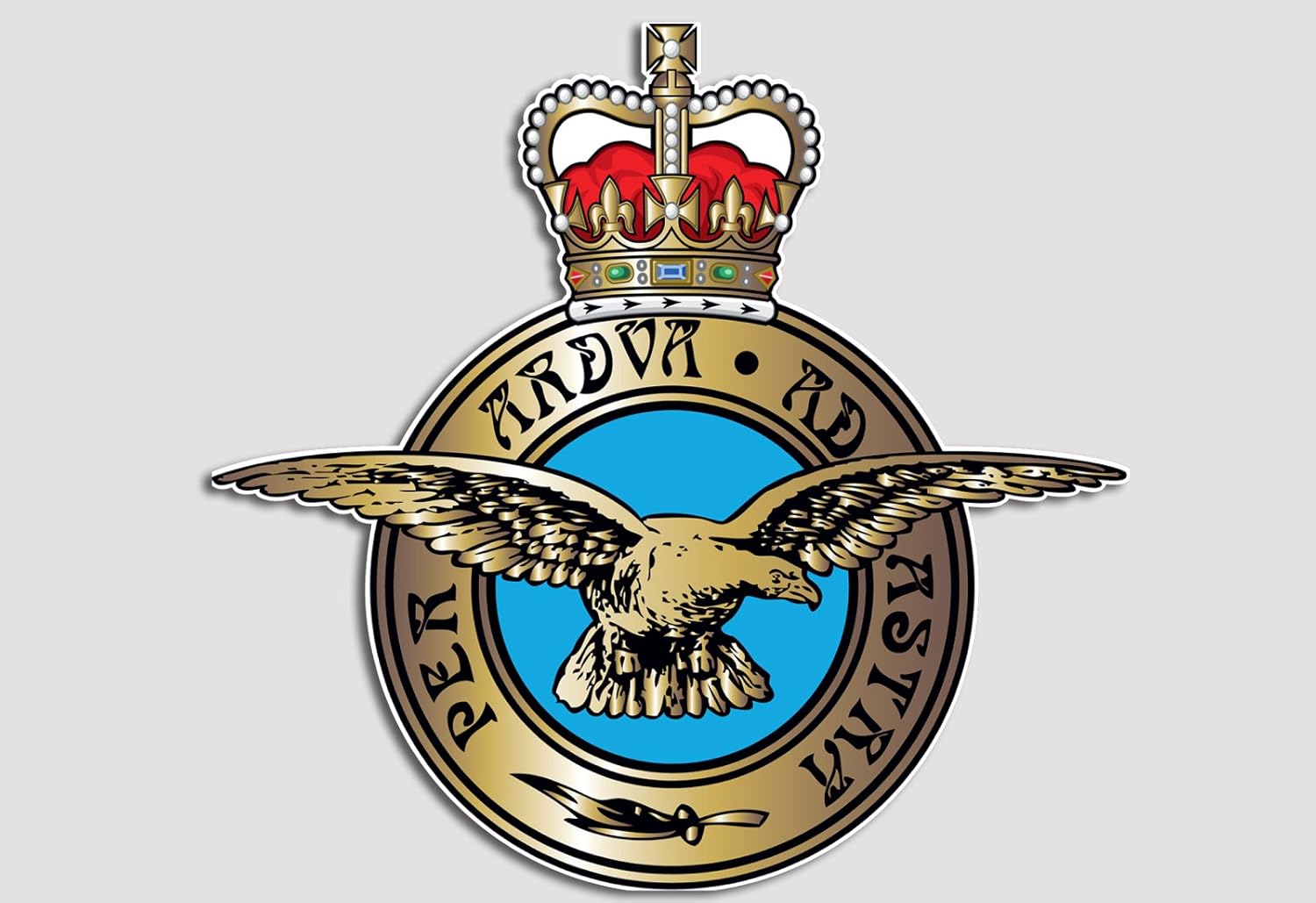 Graphitype Royal Air force RAF Badge Badge Decal Sticker Car, Van ...