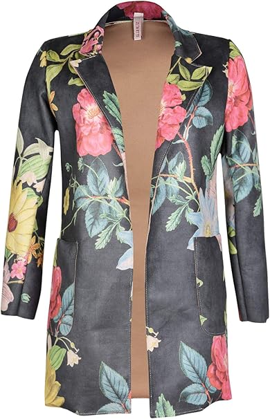 ZETA OTTO - Chaqueta - para Mujer Negro Talla única: Amazon.es: Ropa y ...