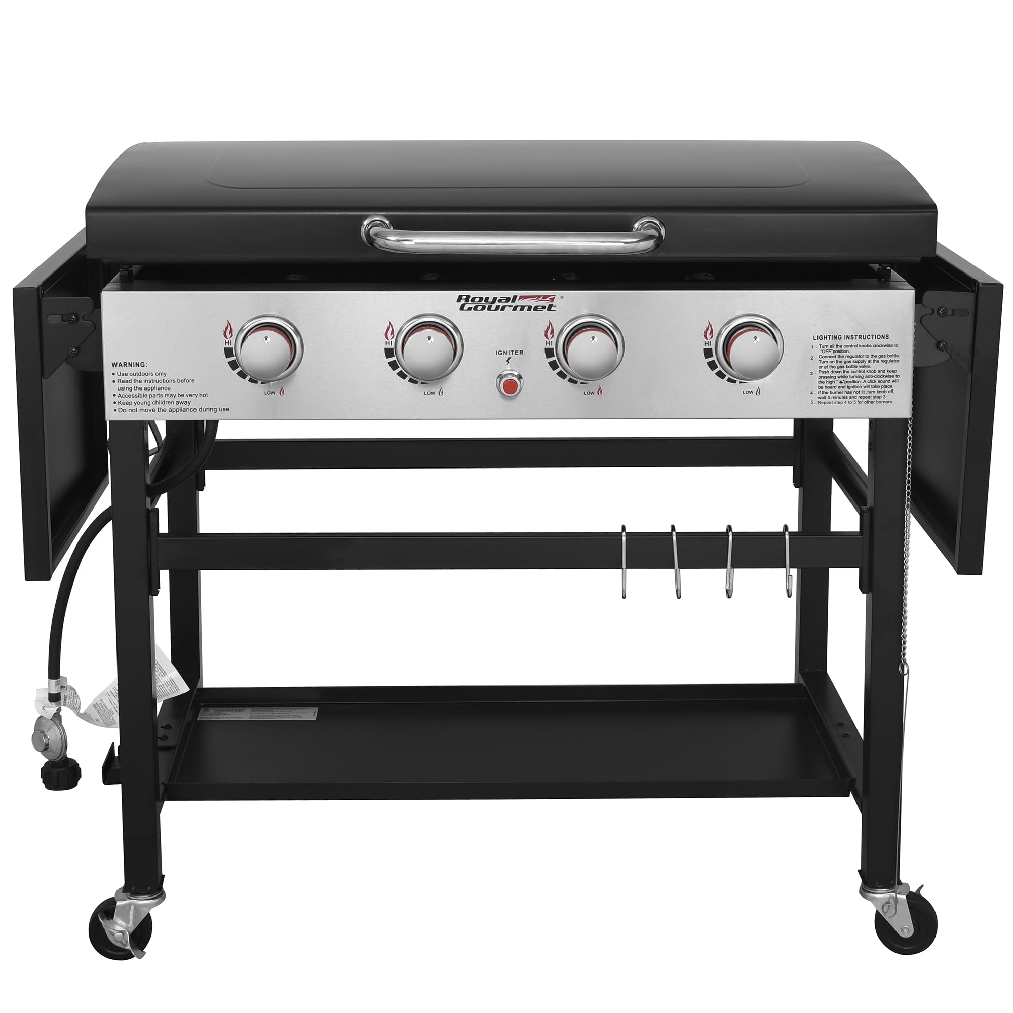 **heavy box damage** Royal Gourmet GB4002L 4-Burner Propane Gas Griddle ...