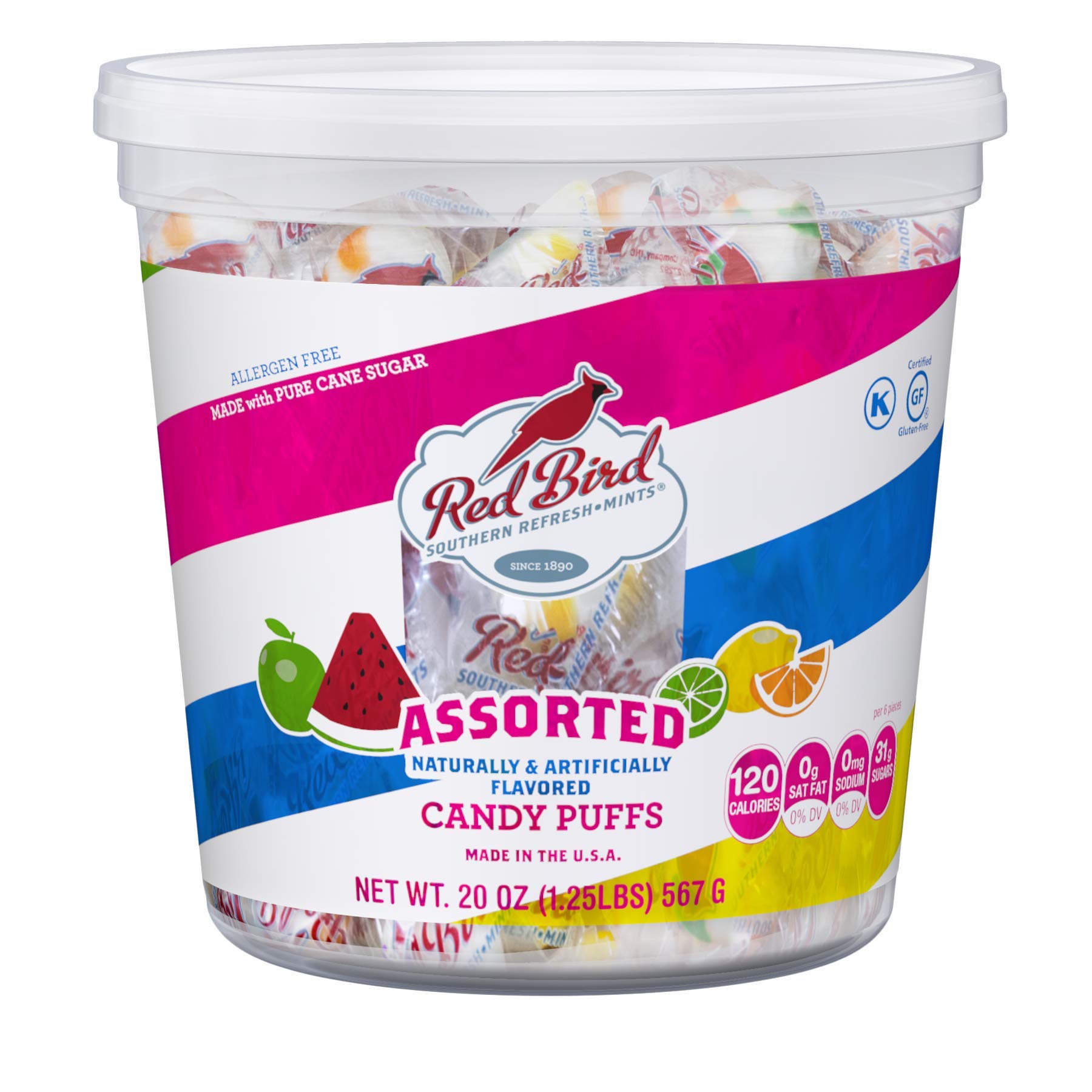 Amazon.com : Red Bird Soft Candy Puffs Variety Pack - 4 oz bags ...