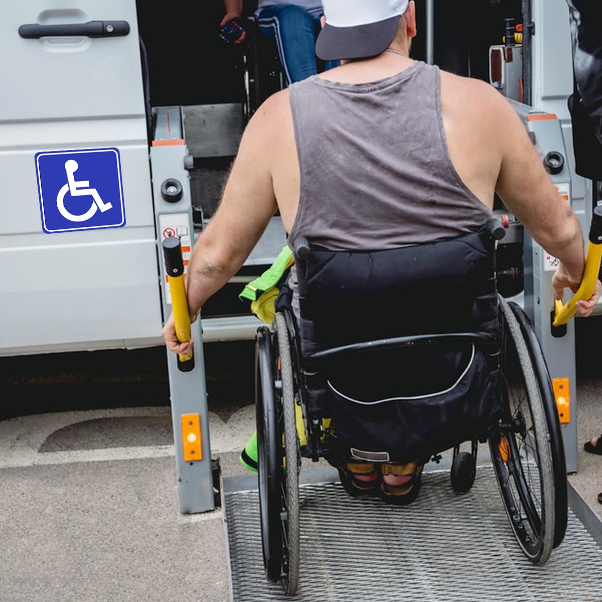 Mua 10 Pack Handicap Sign Stickers, 6x6 inch Handicap Parking Sign ...