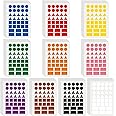 Amazon.com : 3600 Pcs Multi-Shaped Color Coding Stickers - 10 Colors ...
