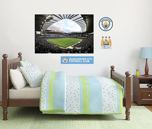 Manchester City Football Club Official Stadium Mural & Man City Wall ...