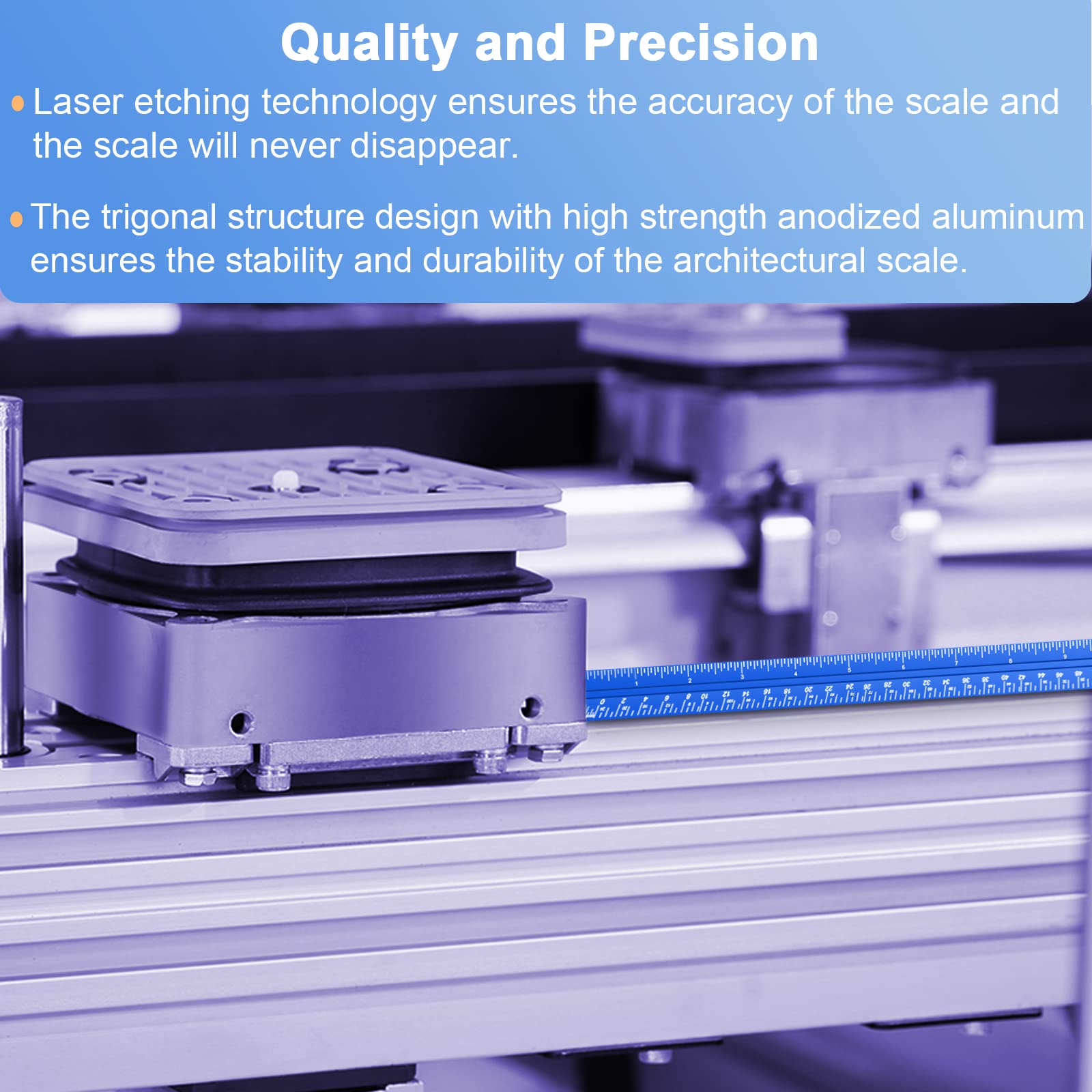 Mua Architectural Scale Ruler, 12'' Imperial Architect Scale, Aluminum ...