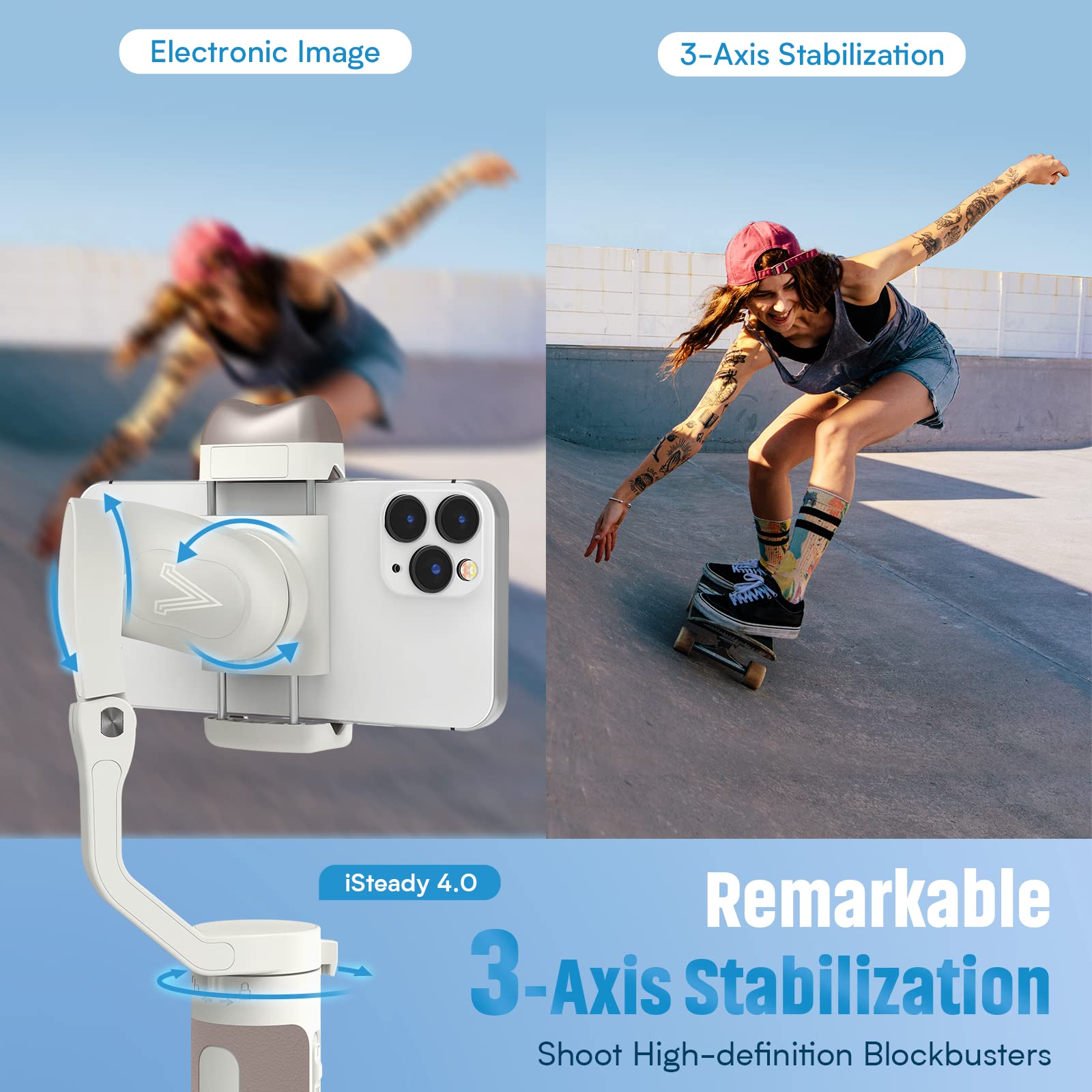 Mua Gimbal Stabilizer for Smartphone w/AI Tracking Sensor, 3-Axis ...