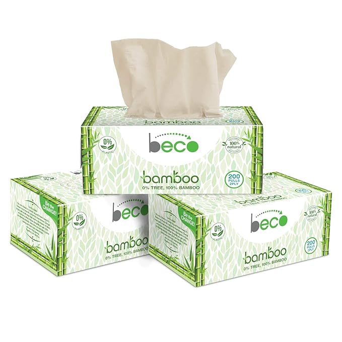 Eco Friendly Beco Bamboo Natural Tissue Carbox 200 Pulls Per Pack eco-friendly-beco-bamboo-natural-tissue-carbox-200-pulls-per-pack