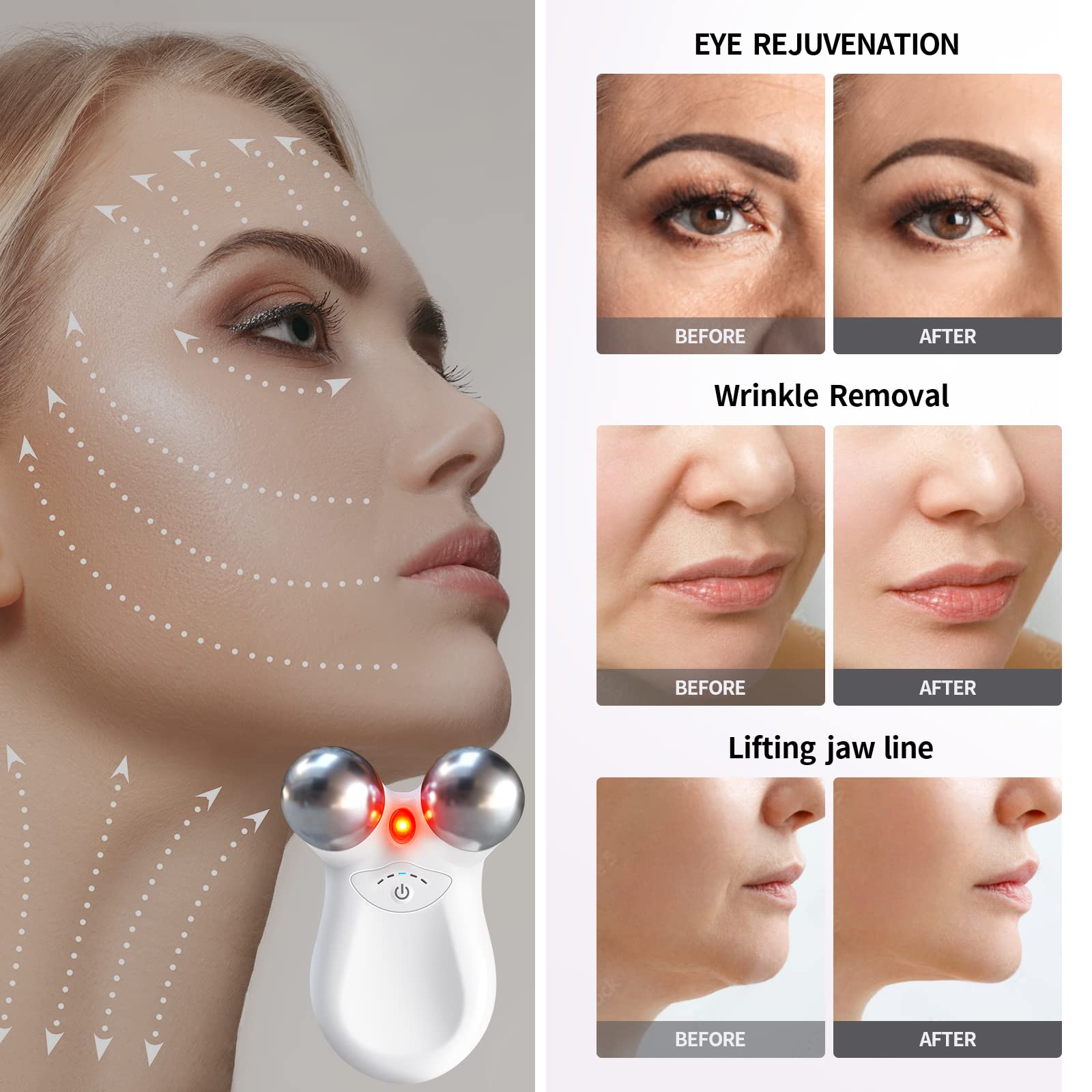 Mua Microcurrent Facial Device,Latest Red Light Technology,Enhances The ...