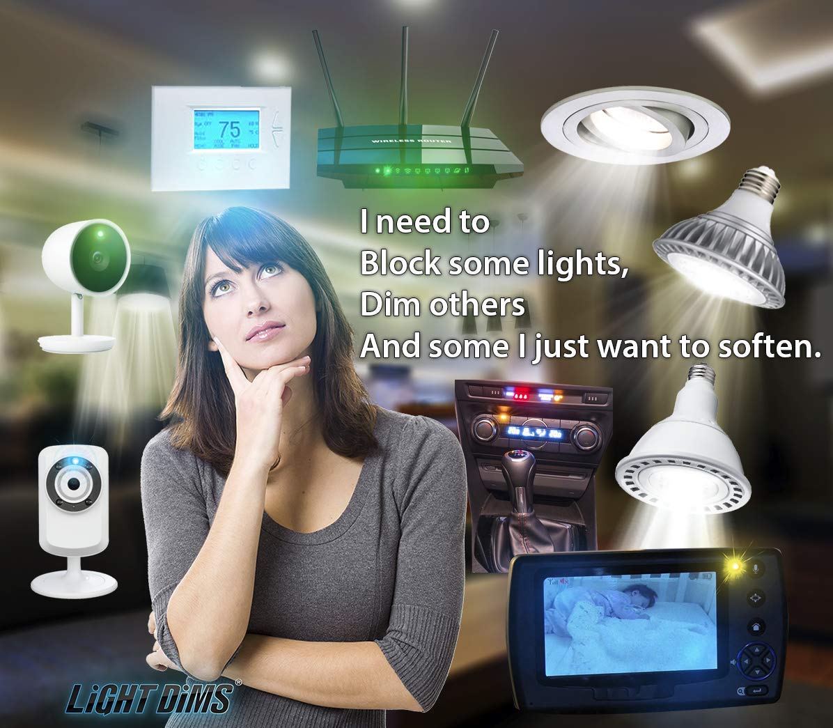 LightDims White Dims Dimming/Softening Sheets for Harsh LED Lights ...