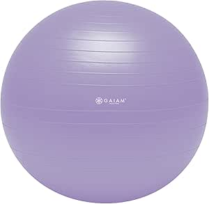 Amazon.com: Gaiam Balance Ball Beginner Kit (Small, Purple) : Balance ...