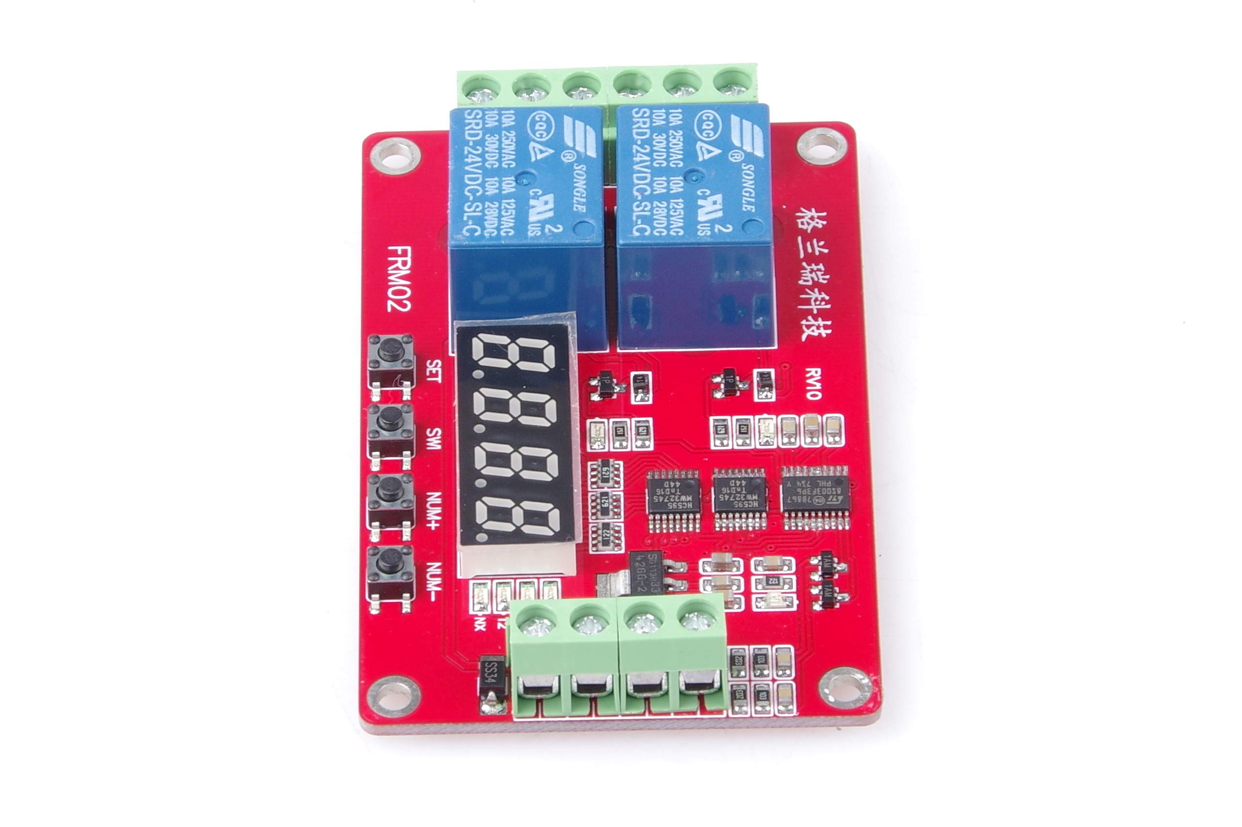 KNACRO 24V DC Relay Module, KNACRO Multifunctional DC 24 Volt 2 Channel ...