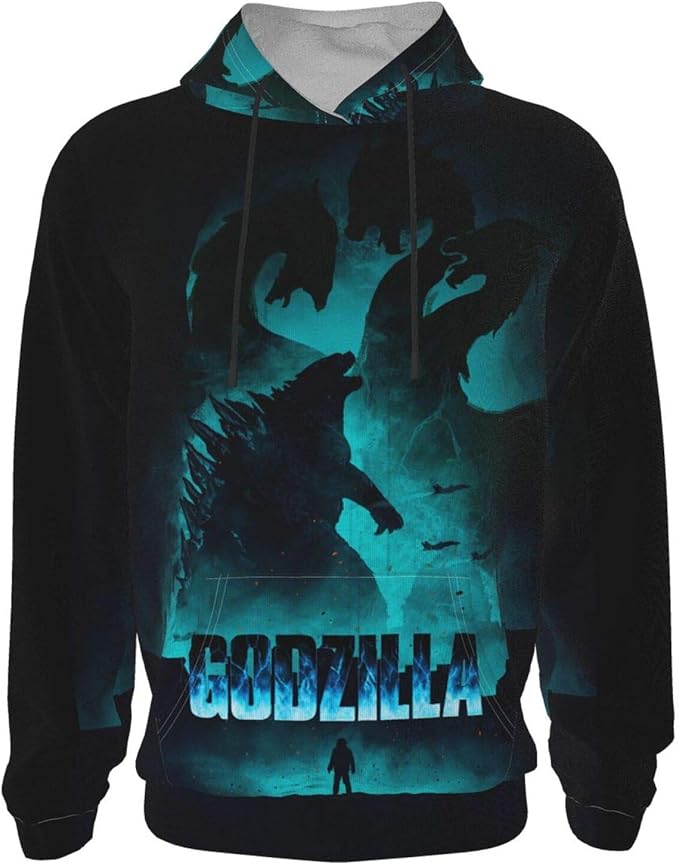 Godzilla Kid's 3D Printed Shirt Unisex 7-20 Years Long Sleeve Pullover ...