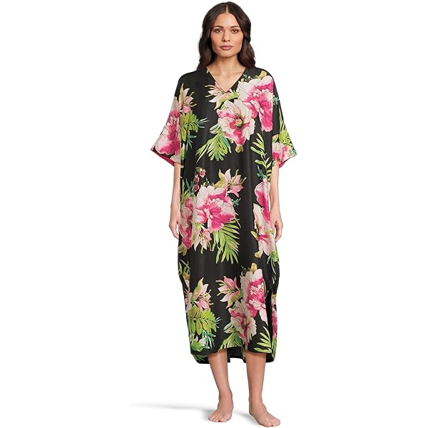 Natori Women's Usami Caftan, Multi at Amazon Women's Clothing store