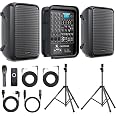 Amazon.com: CAICOUSTIC All-in-One 2-Way PA Speaker System DJ Mixer ...