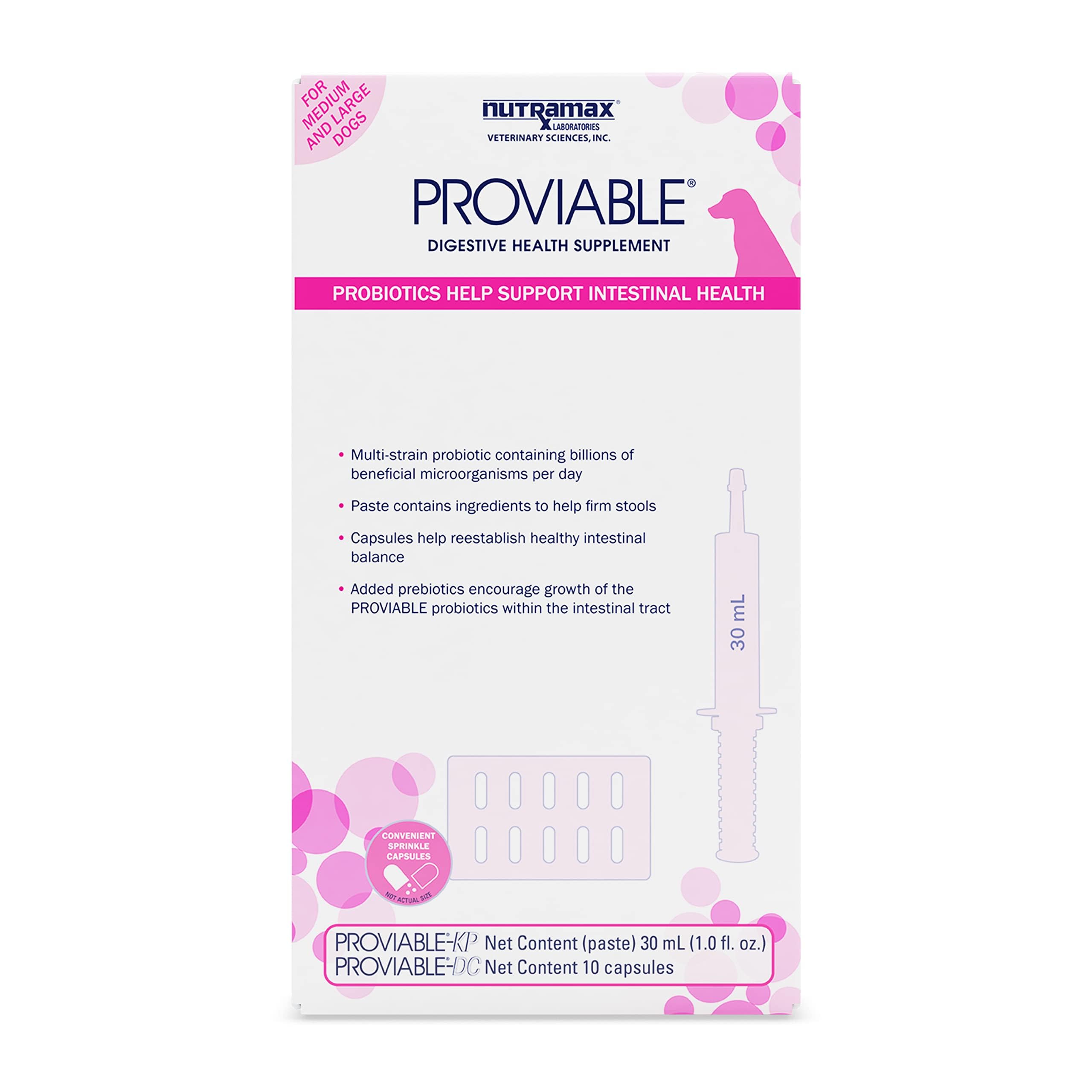 Proviable Digestive Health Supplement Kit with Multi-Strain Probiotics ...