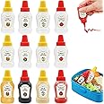 Amazon.com: Xuyyicao 12 Pcs Mini Ketchup Bottles,25ml Condiment Squeeze ...