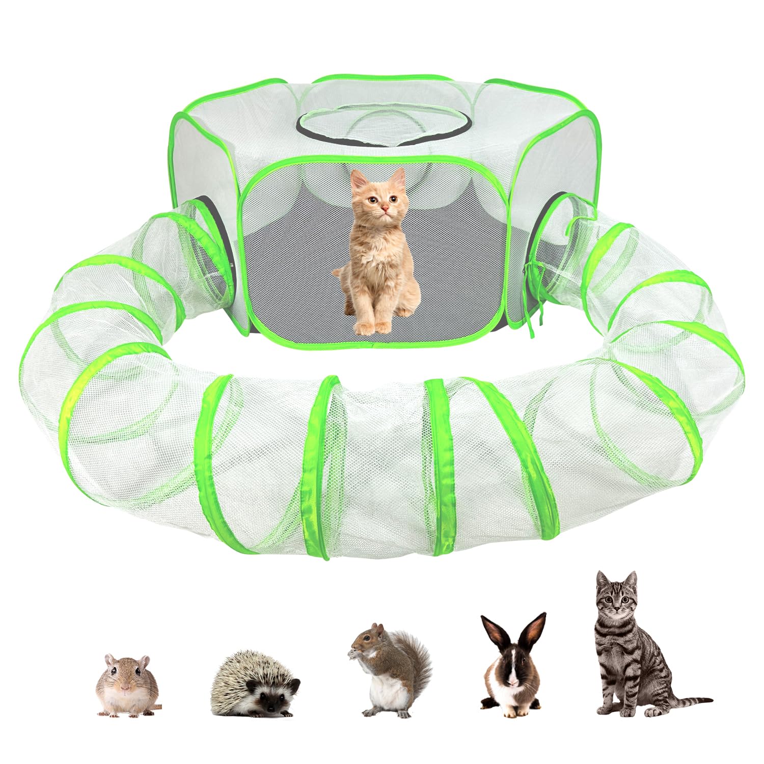 BETYMAN Outdoor Cat Enclosures Cat Tent Outdoor Pop Up Pet Playpen with ...
