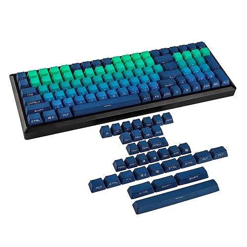 Purple Yellow Green Gradient PBT Double Shot 104 133 Keys Side-lit ...