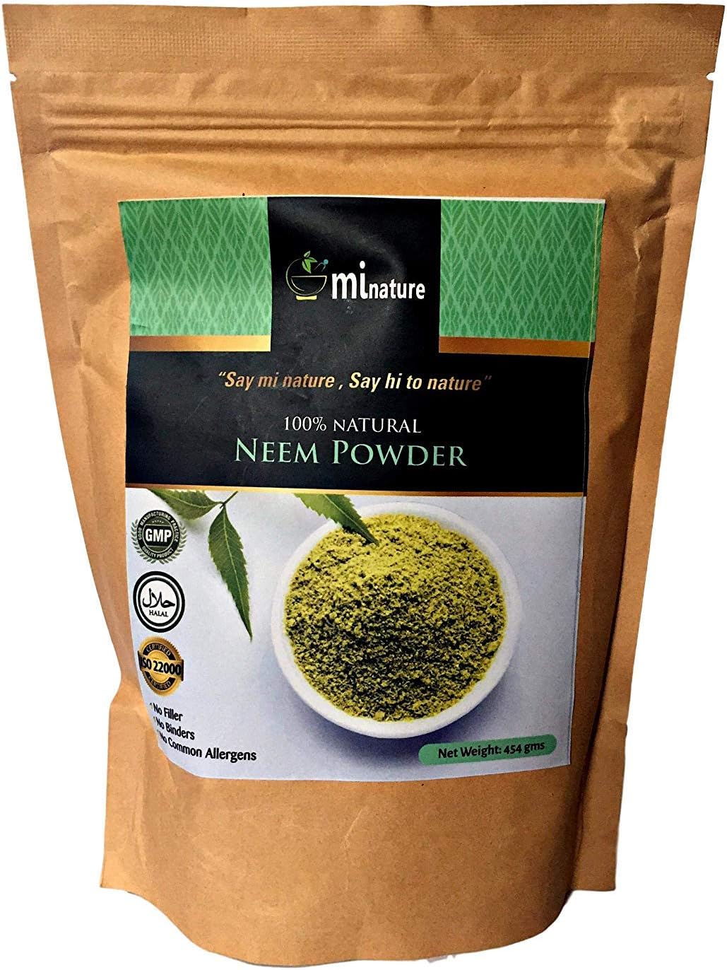 Neem Powder XXL-454g (1lb)100% Natural Leaf GMP Halal Cert Face Skin ...