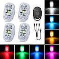 Amazon.com: LECART Wireless Strobe Lights with Remote 7 Colors Battery Powered Led Lights High ...