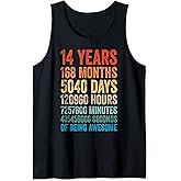 Amazon.com: Retro Awesome 14 Years Old Present 14th Birthday 14 YO Boy ...