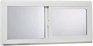 Park Ridge VBSI3214PR Vinyl Basement Slider Window, 32" x 14", White ...