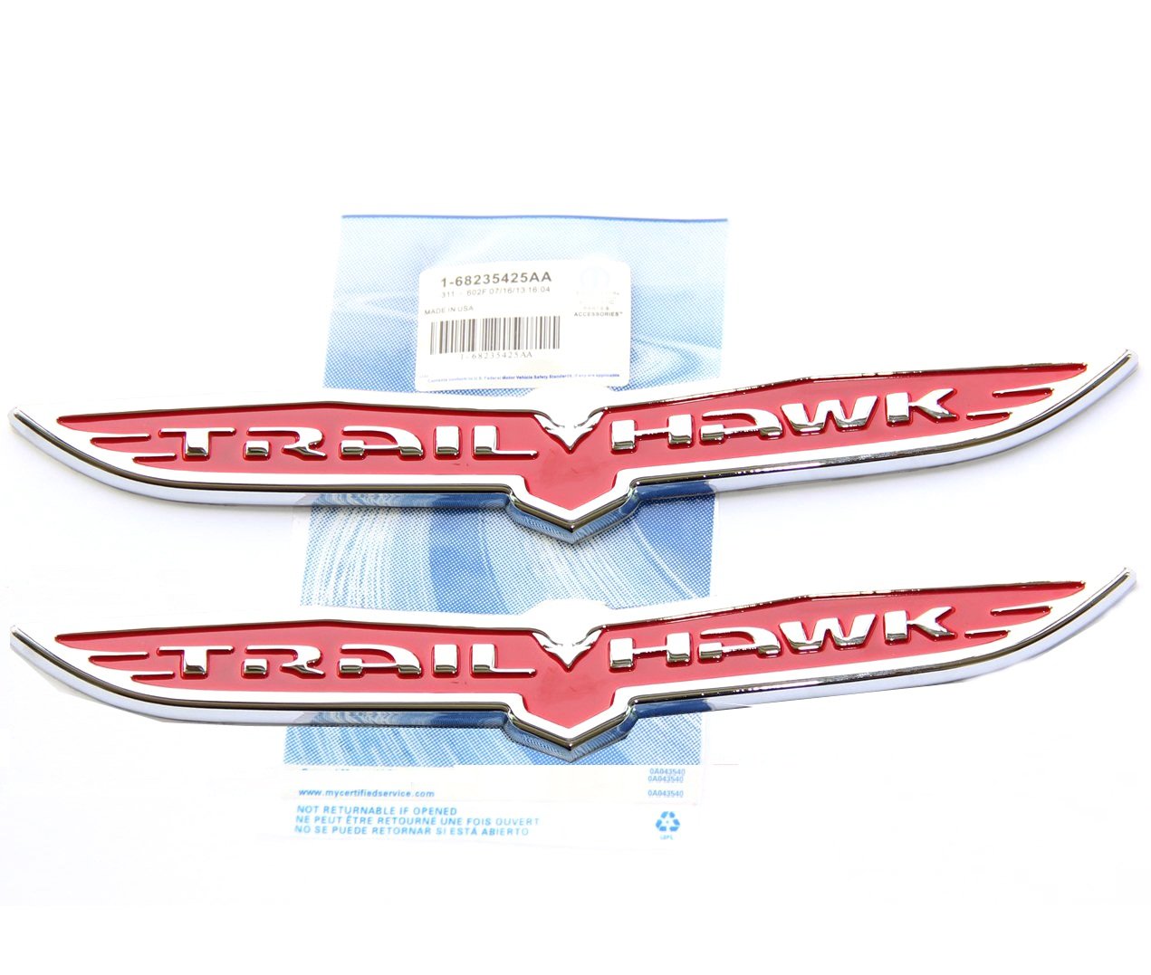 Amazon.com: Yoaoo-oem® 2pcs OEM Trailhawk Emblem Trail Nameplate Badge ...