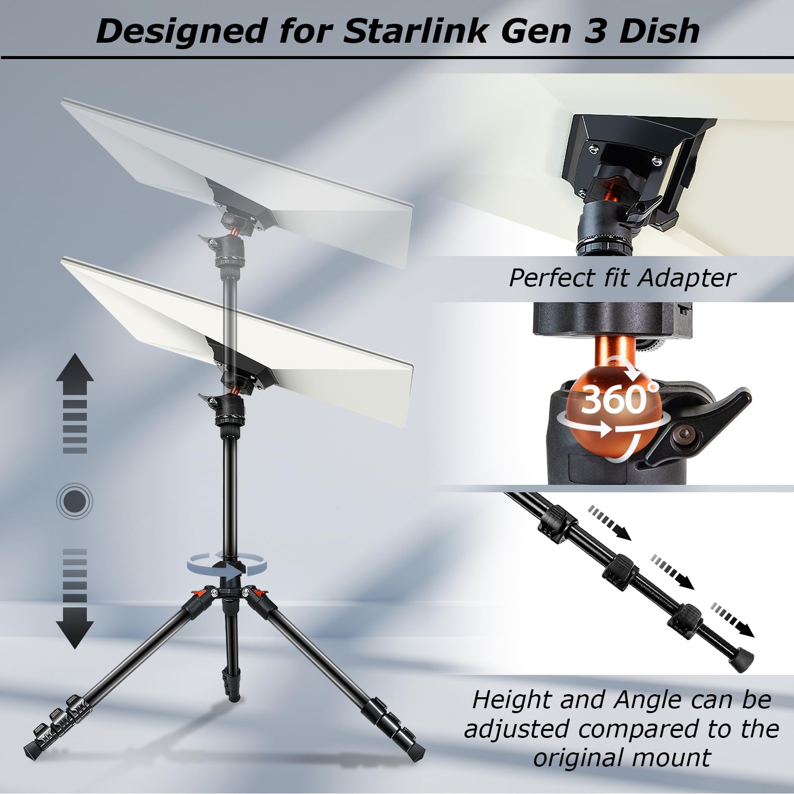 Mua Starlink Gen 3 Tripod Mount Stand, Starlink Gen3 Mounting Kit for ...