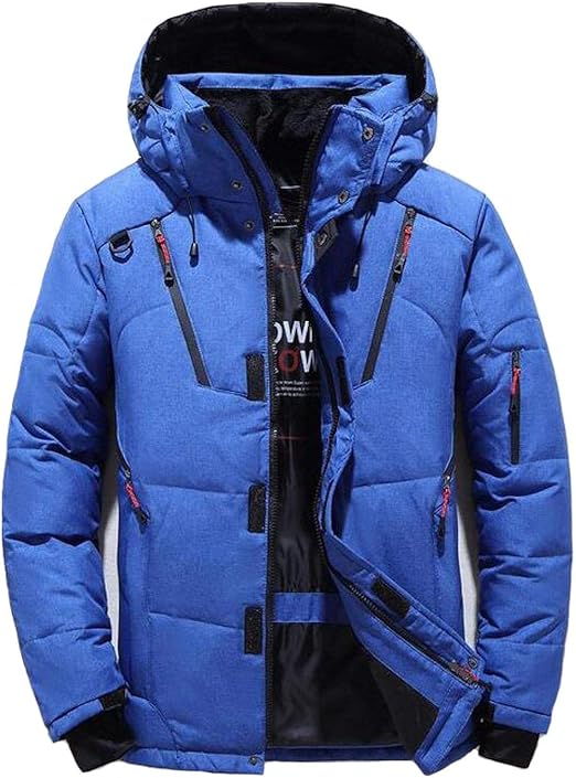 Neue Winterjacke Herren Casual White Duck Down Warme Kapuzenmäntel ...